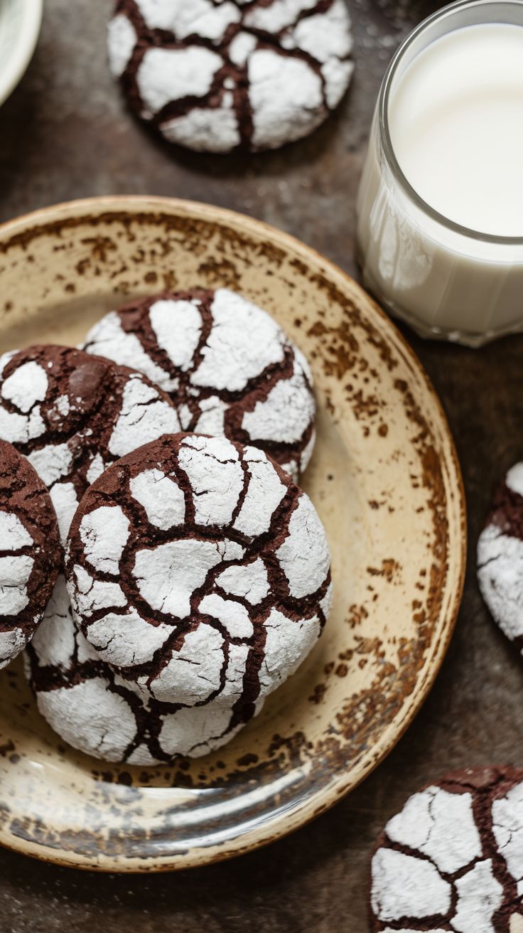 Chocolate Crinkle Cookie Recipe – Tasty Chomp