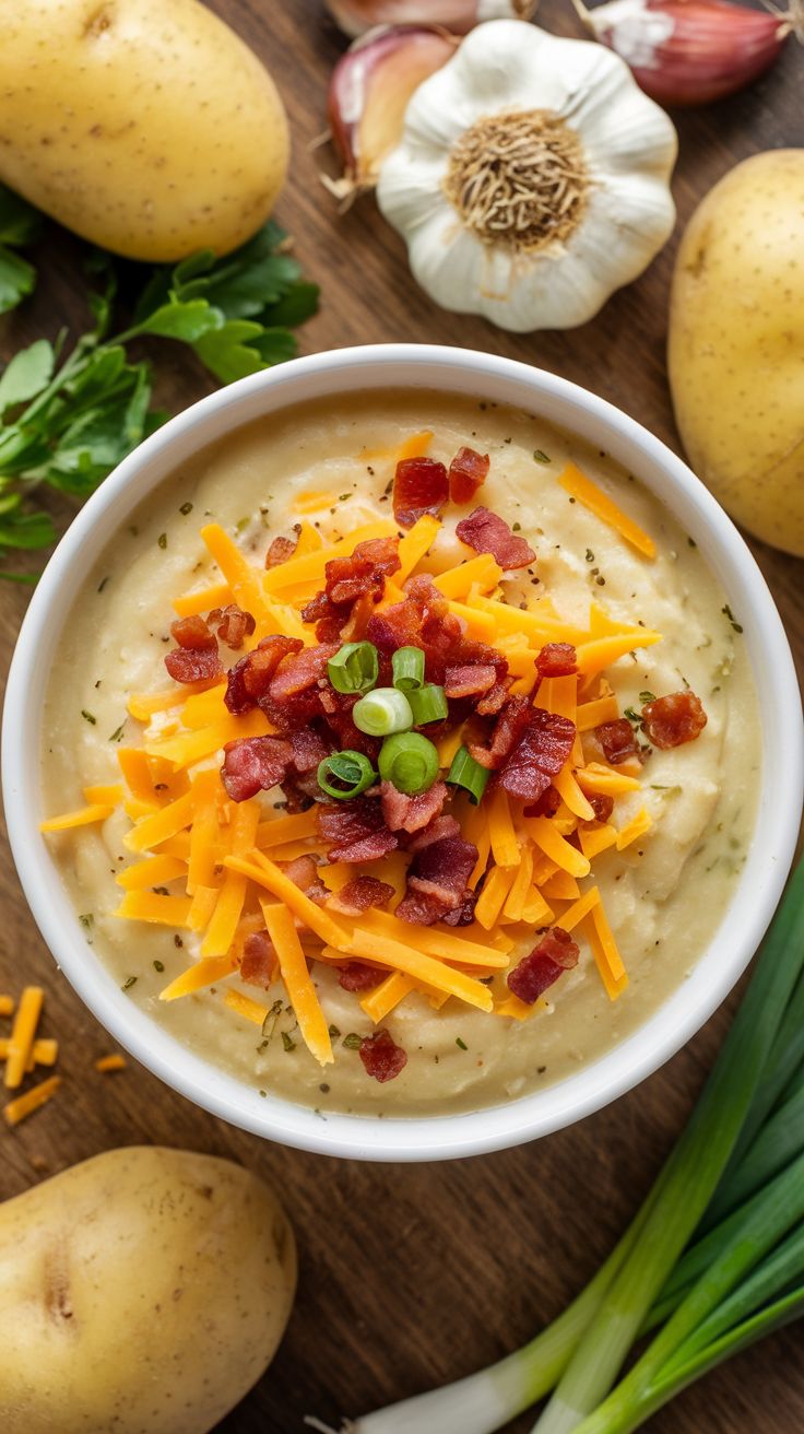 Creamy Baked Potato Soup Recipe – Easy Comfort Food – Tasty Chomp