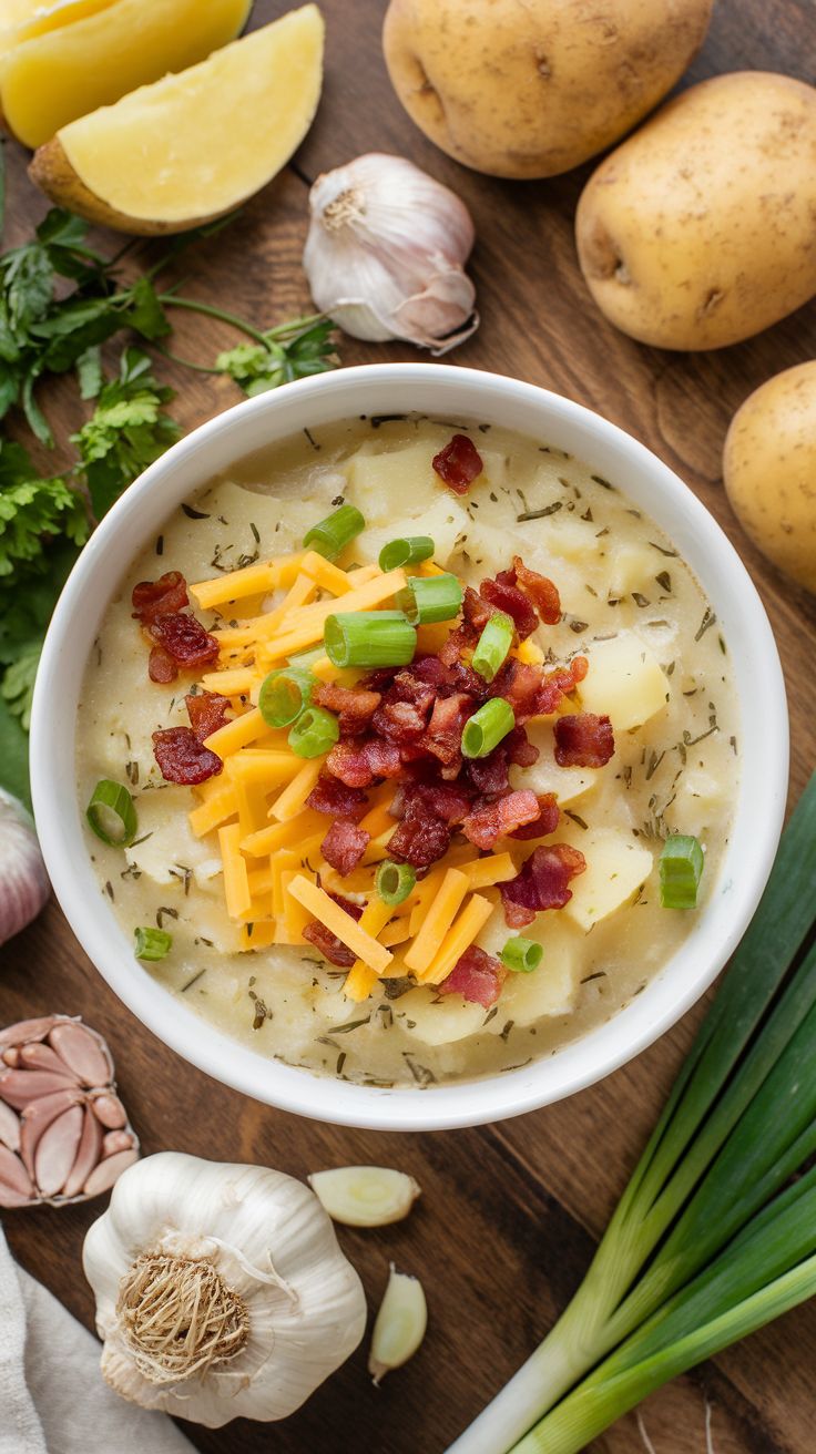 Creamy Baked Potato Soup Recipe – Easy Comfort Food – Tasty Chomp
