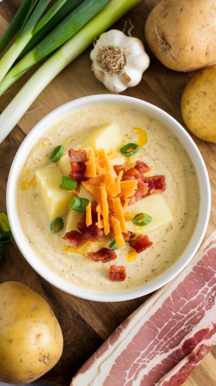 Creamy Homemade Potato Soup Recipe – Easy Comfort Food – Tasty Chomp