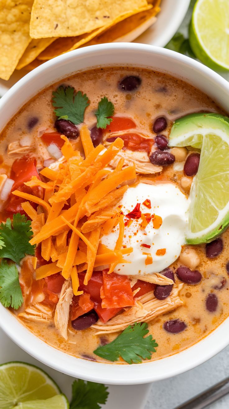 Creamy Taco Soup Recipe – Easy 30-Minute Dinner – Tasty Chomp