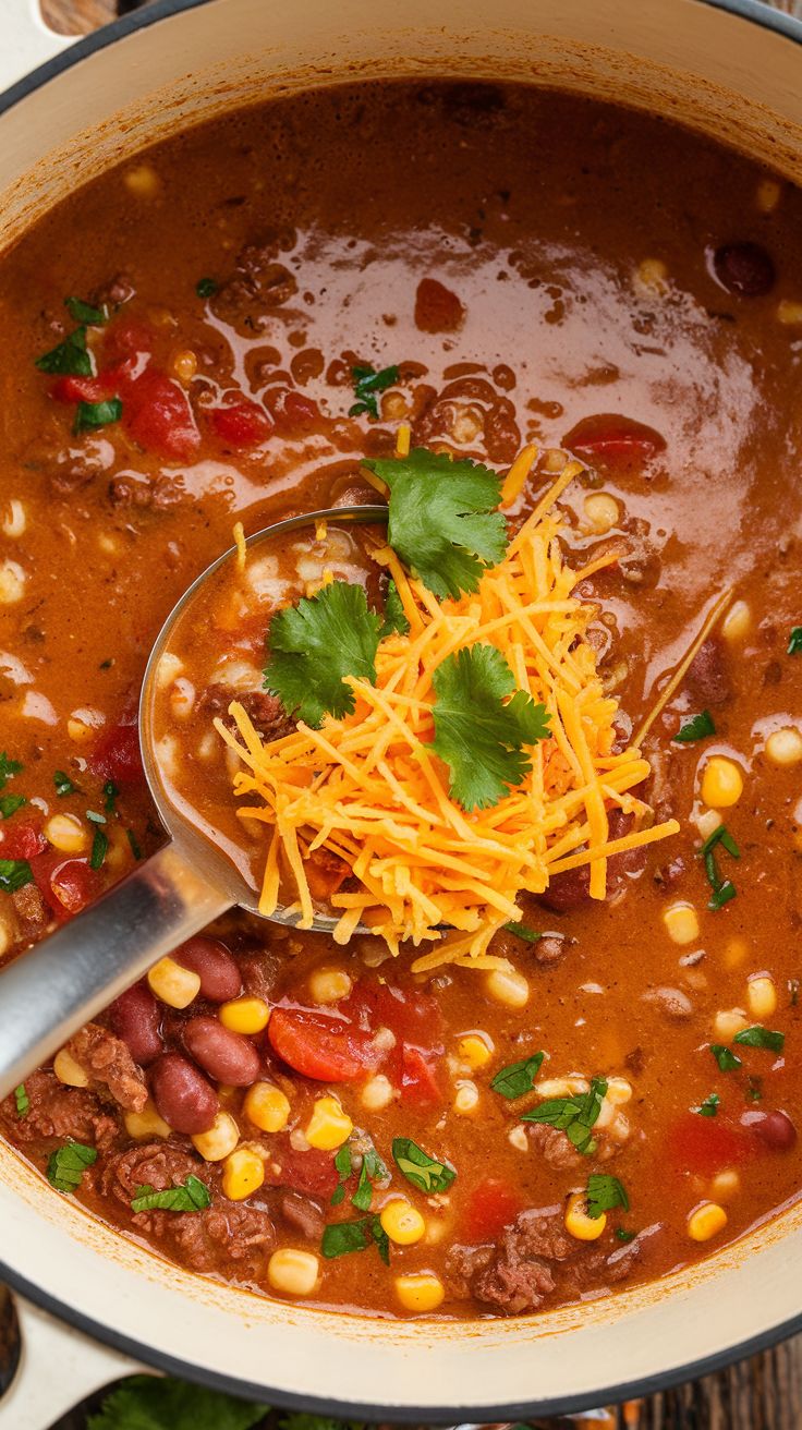 Creamy Taco Soup Recipe – Easy 30-Minute Dinner – Tasty Chomp