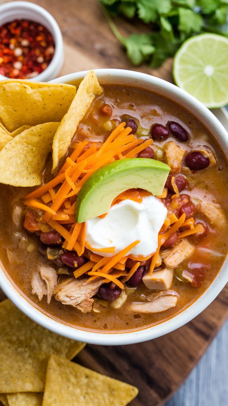 Creamy Taco Soup Recipe – Easy 30-Minute Dinner – Tasty Chomp