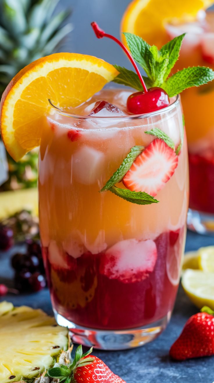 Fruit Punch Mocktail Recipe – Tasty Chomp