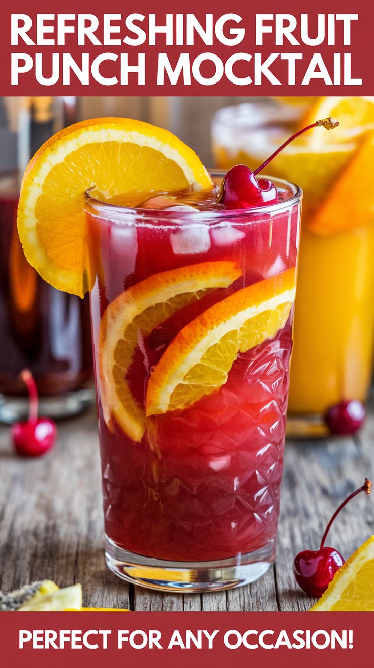 Fruit Punch Mocktail Recipe – Tasty Chomp
