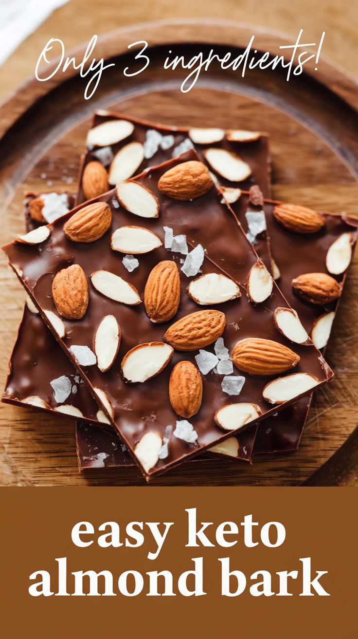 Keto Chocolate Almond Bark Recipe – Tasty Chomp