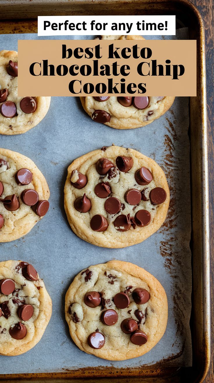 Keto Chocolate Chip Cookies Recipe – Tasty Chomp