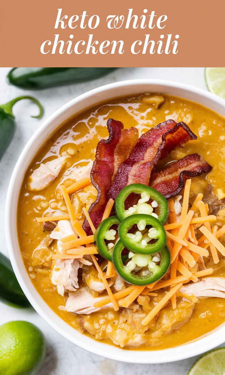 Keto Low Carb White Chicken Chili – Tasty Chomp