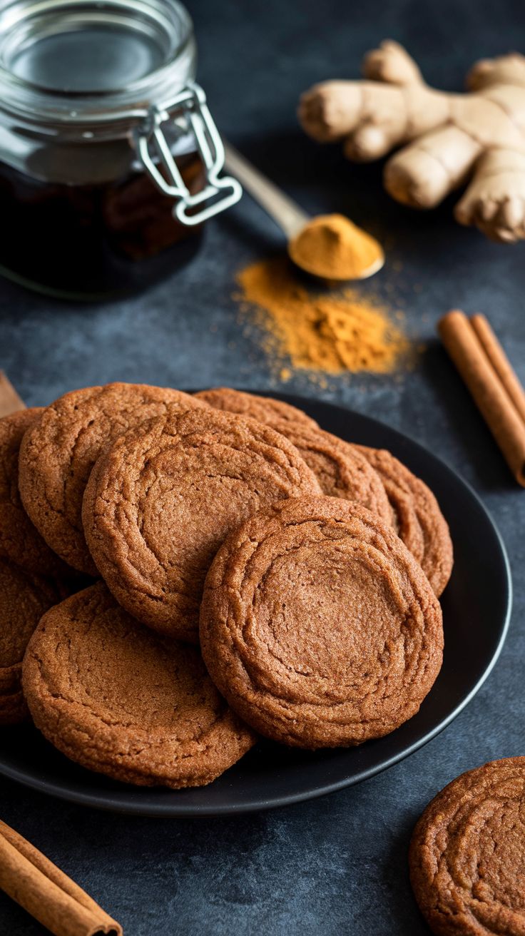 Vegan Molasses Ginger Cookies Recipe – Tasty Chomp
