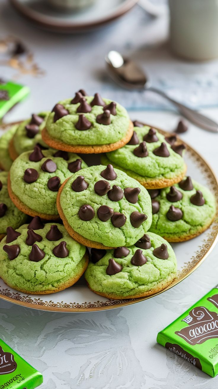 Mint Chocolate Chip Cookie Recipe – Tasty Chomp