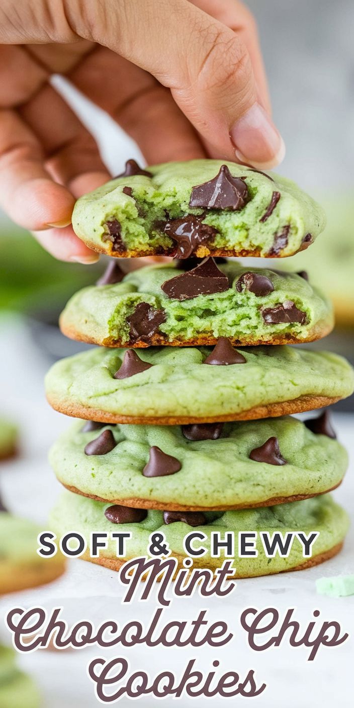 Mint Chocolate Chip Cookie Recipe – Tasty Chomp
